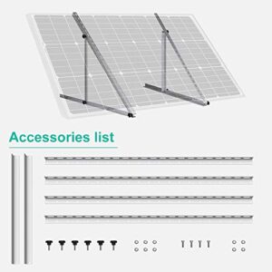 ECO-WORTHY 28 inch Adjustable Solar Panel Tilt Mount Mounting Rack Bracket Set Rack Folding Tilt Legs, Boat, RV, Roof Off Grid System (28'' Length)