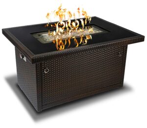 outland living series 403-espresso brown fire table, espresso brown/50,000 btu