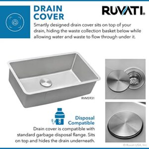 Ruvati 31-inch Undermount Kitchen Sink 16 Gauge Stainless Steel Single Bowl - RVM5931