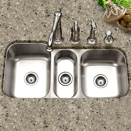 Houzer MGT-4120-C Kitchen Sink with Accessory Combo Pack, Stainless Steel