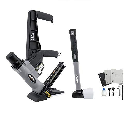 NuMax S18GLCNDH Pneumatic 18 Gauge 1-3/4" L-Cleat Dual Handle Flooring Nailer