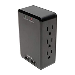 tripp lite surge protector tlp6slusbb 6 outlet 2 usb ports direct plug-in