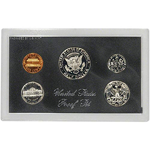 1972 S Gem 5-Piece Proof Set penny, nickel, dime, quarter, half US Mint Original Packaging Proof Coins