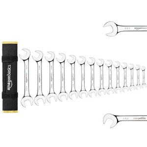 amazon basics angled wrench set - sae, 14-piece