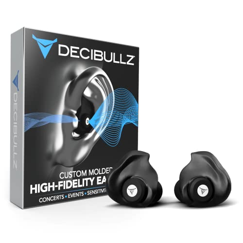 Decibullz Custom Molded High Fidelity Earplugs for Concerts, Musicians, and Noise Sensitivity