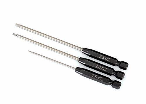 Traxxas 8715 - Speed Bit Set, hex driver, 3-piece straight (1.5mm, 2.0mm, 2.5mm), 1/4' drive, Metric