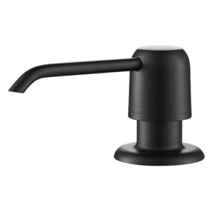 kraus kitchen soap and lotion dispenser in matte black, ksd-32mb