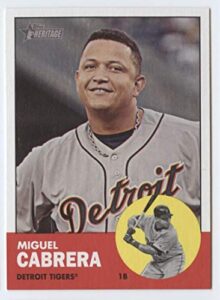 2012 topps heritage #348 miguel cabrera tigers mlb baseball card nm-mt