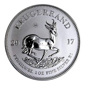 2017 1 Oz .999 Silver South Africa Krugerrand 50th 1 Rand BU