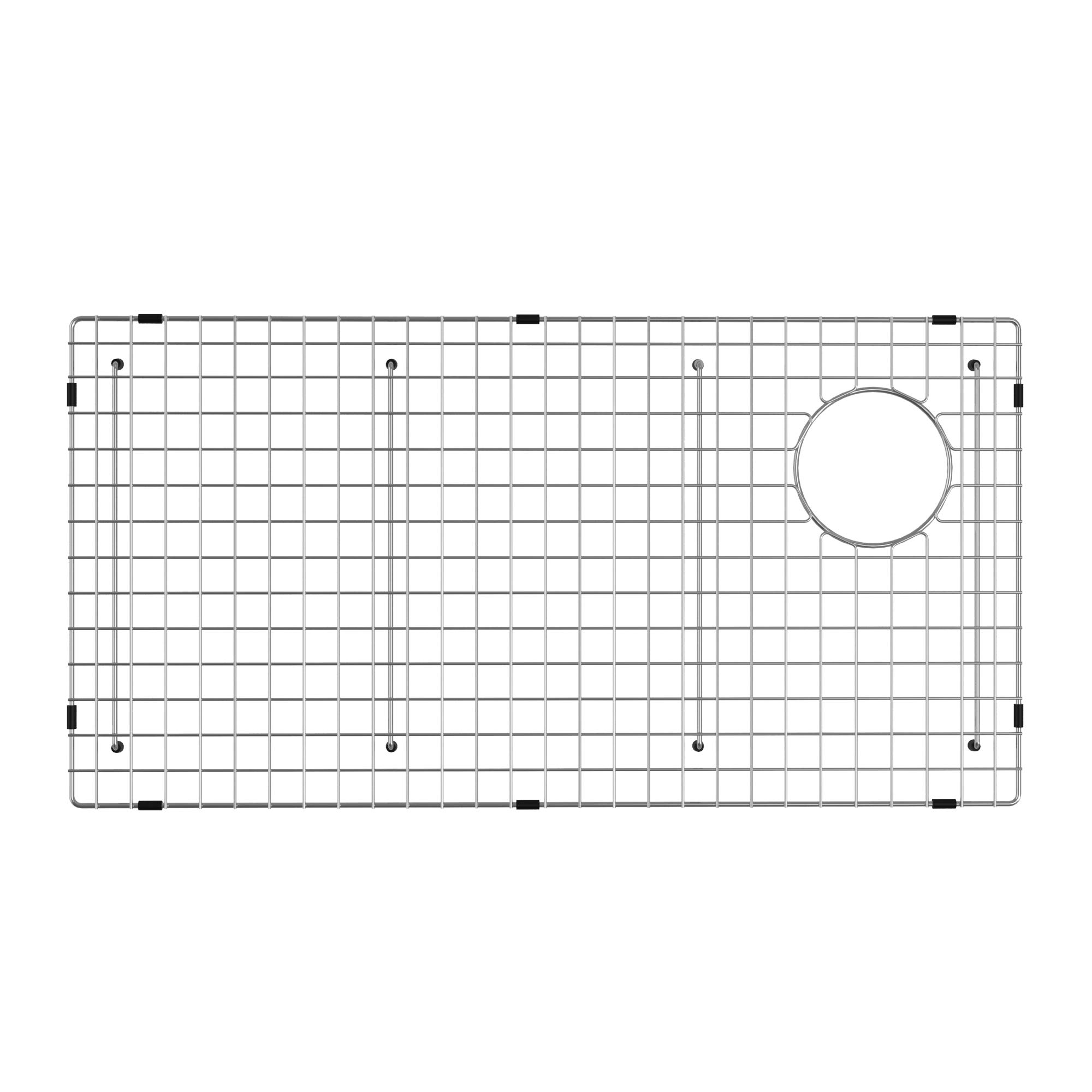 KRAUS KBG-GR2514 Bellucci Series Stainless Steel Kitchen Sink Bottom Grid with Soft Rubber Bumpers for 30-inch Kitchen Sink