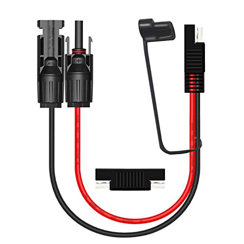 LINGYU-10AWG Wire and Cable Connector for RV Solar Panels with 1 SAE to SAE Polarity Reverse Connector