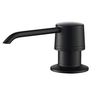 kraus kitchen soap and lotion dispenser in matte black, ksd-31mb