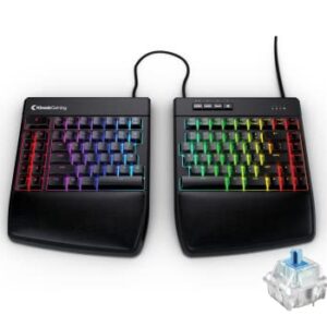 KINESIS USB GAMING Freestyle Edge RGB Split Mechanical Keyboard (MX Blue)