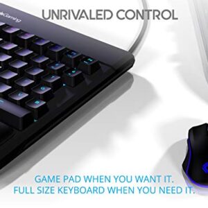 KINESIS USB GAMING Freestyle Edge RGB Split Mechanical Keyboard (MX Blue)