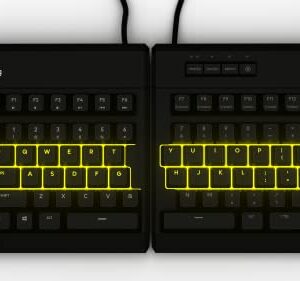 KINESIS USB GAMING Freestyle Edge RGB Split Mechanical Keyboard (MX Blue)