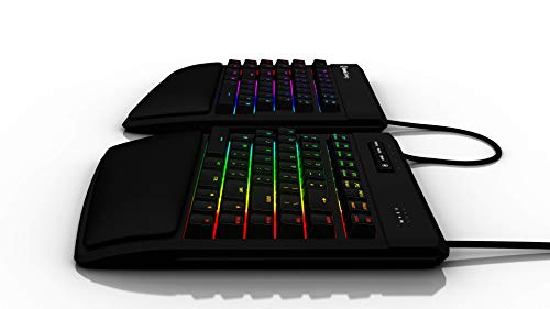 KINESIS USB GAMING Freestyle Edge RGB Split Mechanical Keyboard (MX Blue)