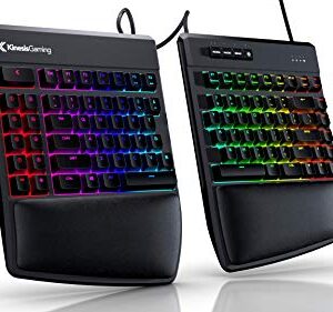 KINESIS USB GAMING Freestyle Edge RGB Split Mechanical Keyboard (MX Blue)