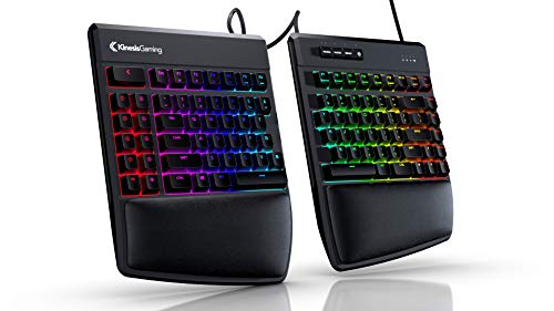 KINESIS USB GAMING Freestyle Edge RGB Split Mechanical Keyboard (MX Blue)