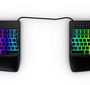 KINESIS USB GAMING Freestyle Edge RGB Split Mechanical Keyboard (MX Blue)