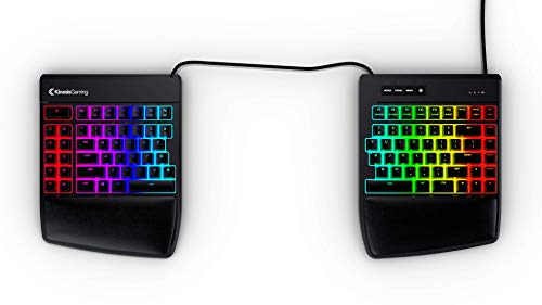 KINESIS USB GAMING Freestyle Edge RGB Split Mechanical Keyboard (MX Blue)