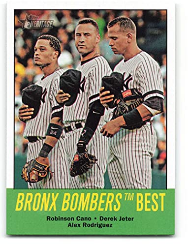 2012 Topps Heritage #173 Robinson Cano/Derek Jeter/Alex Rodriguez Yankees MLB Baseball Card NM-MT