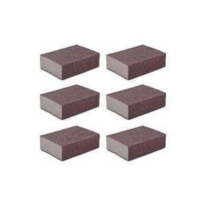 liyafy sponge emery cloth sandpaper blocks buffing diamond polishing pads hand sanding tool 6pcs (220 grit)