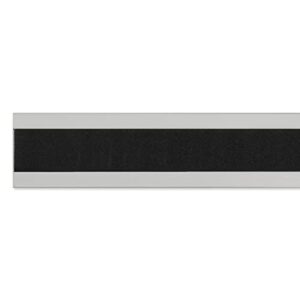 Alumicolor Aluminum Non-Slip Desk Ruler, 12IN, Blue