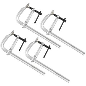 maxpower heavy duty f clamp 12-inch x 4-3/4-inch throat (300 x 120mm throat), pack of 4