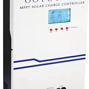 100 Amp MPPT Solar Charge Controller 24V 12V Auto, 100A Solar Panel Regulator Max Input Power 2500W, for AGM Sealed Gel Flooded Lithium Battery