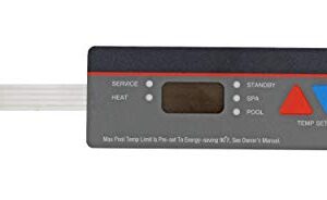 Pool Heater Replacement Control Panel Keypad Membrane Switch Compatible with Hayward All H-Series Pool Heaters,Fits Models H100ID1 H200FDN