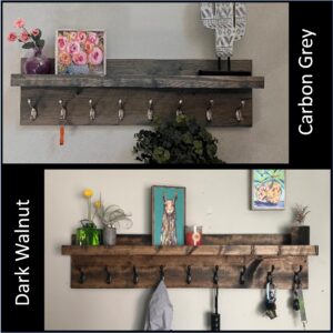 Coat Rack SET of 2 (Choose your Length) Towel RackEntryway Organizer Wall Mounted