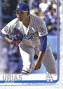 2019 topps #519 julio urias los angeles dodgers baseball card