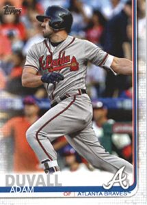 2019 topps #557 adam duvall atlanta braves baseball card