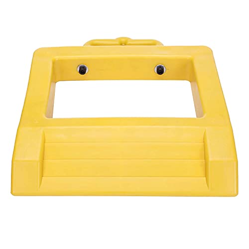 Homeon Wheels Pallet Truck Chock Heavy Duty Pallet Jack Stopper 14.2" Length x 11.6" Width x 2" Height Yellow (1 Pack)