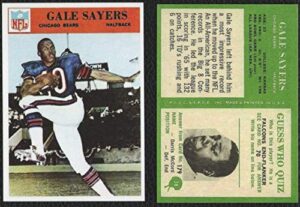 gale sayers 1966 philadelphia rookie card chicago bears reprint - football card