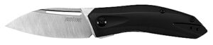 kershaw turismo leaf blade pocket knife 2.9 inch blade, assisted opening frame lock, 5505, black, 2.8 ounce