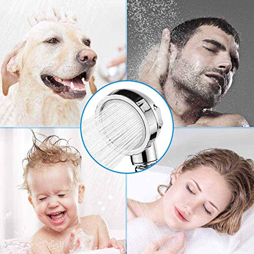 Detachable Shower Head with 59Inch Hose, High Pressure Water Saving, 360 Degree Rotating Handheld Shower Head with ON/OFF Switch and 3 Spray Modes, Shower Sprayer for RV Camper Bathroom Shower Sprayer