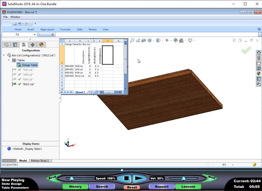 SOLIDWORKS 2019: Advanced Parts and Assemblies – Video Training Course