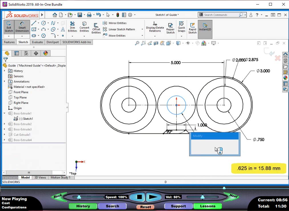 SOLIDWORKS 2019: Advanced Parts and Assemblies – Video Training Course