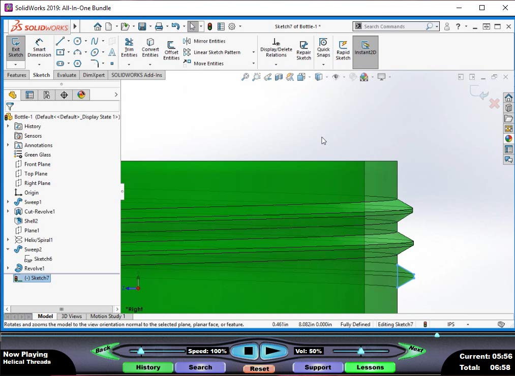 SOLIDWORKS 2019: Advanced Parts and Assemblies – Video Training Course