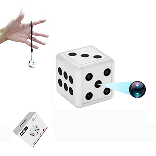 Fun&H Dice Mini Spy Camera, 1080P Portable Wireless Nanny Cam with Night Vision and Motion Detection, Covert Security Camera for Home and Office