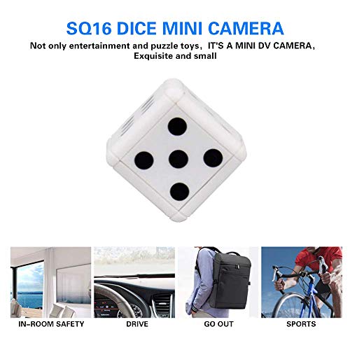 Fun&H Dice Mini Spy Camera, 1080P Portable Wireless Nanny Cam with Night Vision and Motion Detection, Covert Security Camera for Home and Office