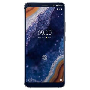 Nokia 9 PureView 128GB GSM Unlocked Android 9.0 Pie Smartphone, 5.99" QHD+ Display, Qi Wireless Charging, 5X 12 MP Camera Array & UHD 4k HDR (Midnight Blue) + Clear Case Bundle