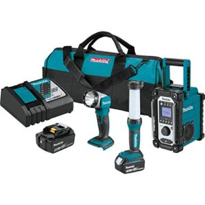 makita xt338t 118v lxt lithium-ion cordless emergency preparedness 3-pc. combo kit (5.0ah)