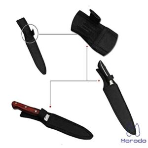 8" Santoku Knife Scabbard Sheath Sande knife Sheath (Black Nylon)