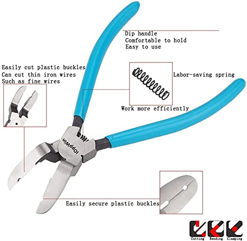 IOppWin Panel Clip Pliers, Auto Trim Removal Fastener Plier Car Door Panel Clip Tools Plastic Rivets Pry Puller Adjustable Multipurpose Diagonal Cutting Pliers 1 Pcs