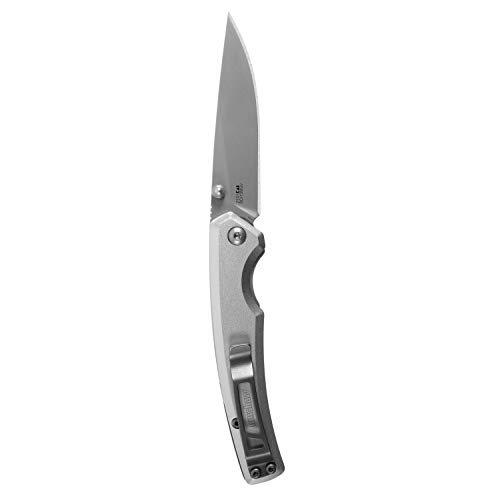 Kershaw Epistle Folding Knife; 3-Inch 8Cr13MoV Stainless Steel Drop Point Blade; Every Day Carry with Bead Blasted Finish, Manual Opening with Thumb Stud, Liner Lock (2131),Black