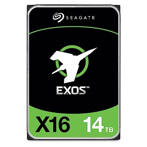 Seagate Exos X16 14TB 7200 RPM SATA 6Gb/s 256MB Cache 3.5-Inch Internal Data Center HDD Enterprise Hard Drive (ST14000NM001G)