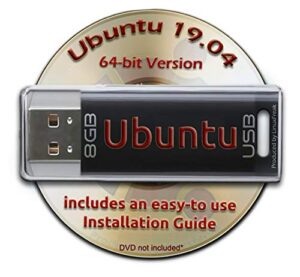 ubuntu linux 19.04 bootable 8gb usb flash drive - official 64-bit version