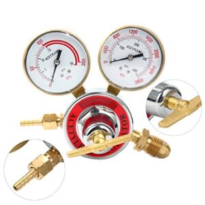 acetylene regulator: welding gas welder acetylene regulator compatible with harris victor torch cutting kits cga510